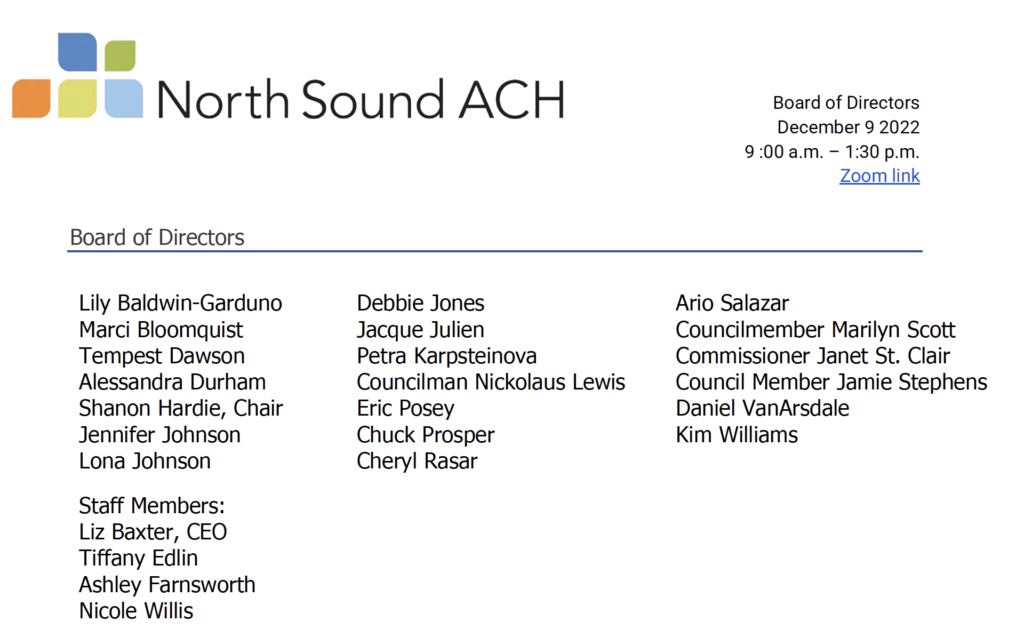 Board Materials - Northsound ACH