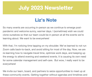 North Sound ACH Newsletter